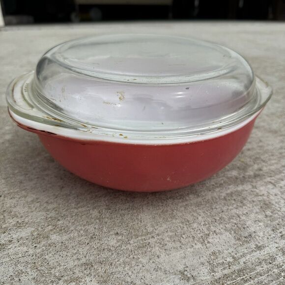 Pyrex | Dining | 95s Vintage Pink Flamingo Pyrex 024 2qt Round ...